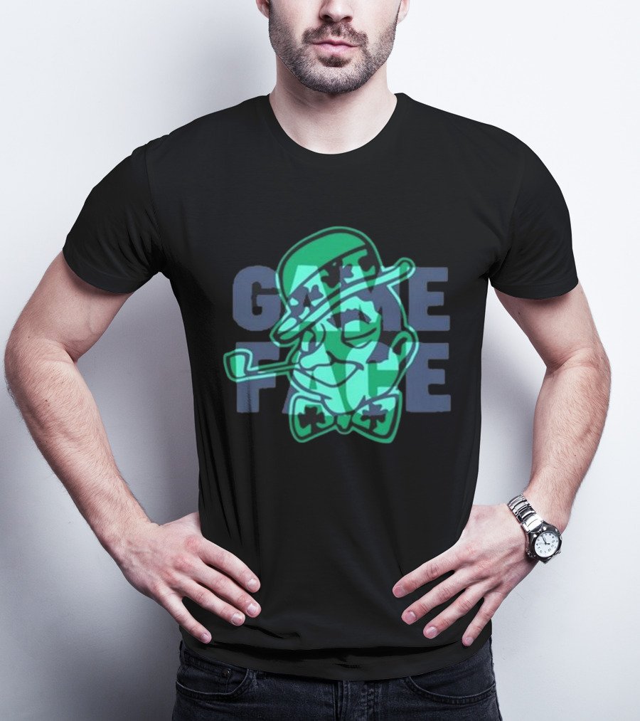 Celtics Game Face 7 Lucky Leprechaun T-Shirt