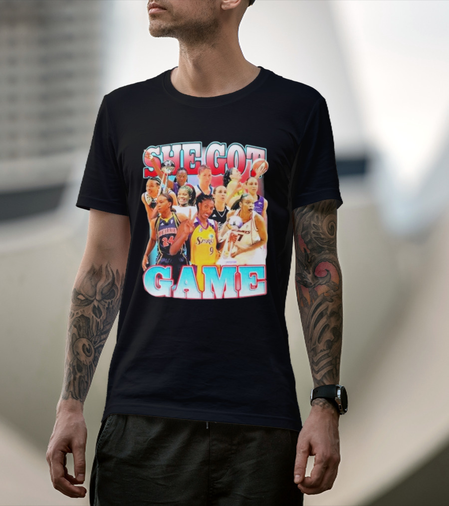 She Got Game Basketball Legends T-Shirt