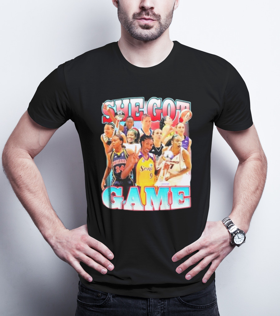 She Got Game Basketball Legends T-Shirt