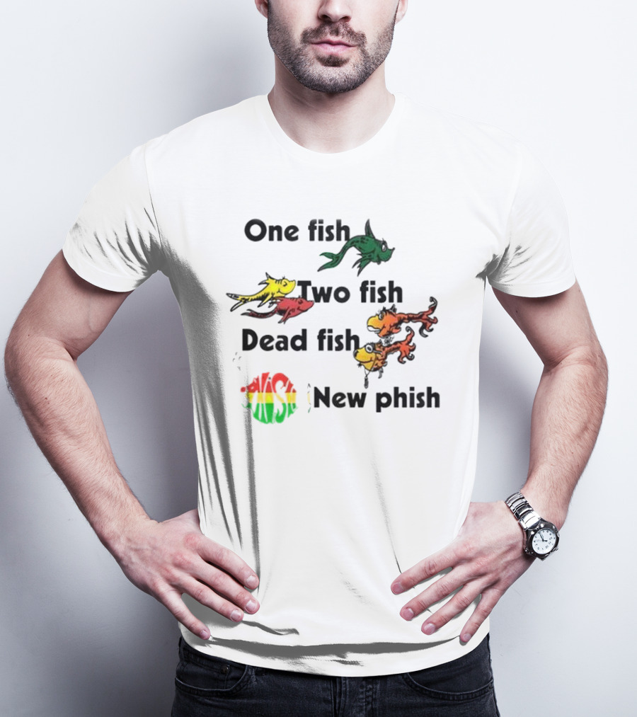Phish One Fish Two Fish Dead Fish New Phish Band T-Shirt