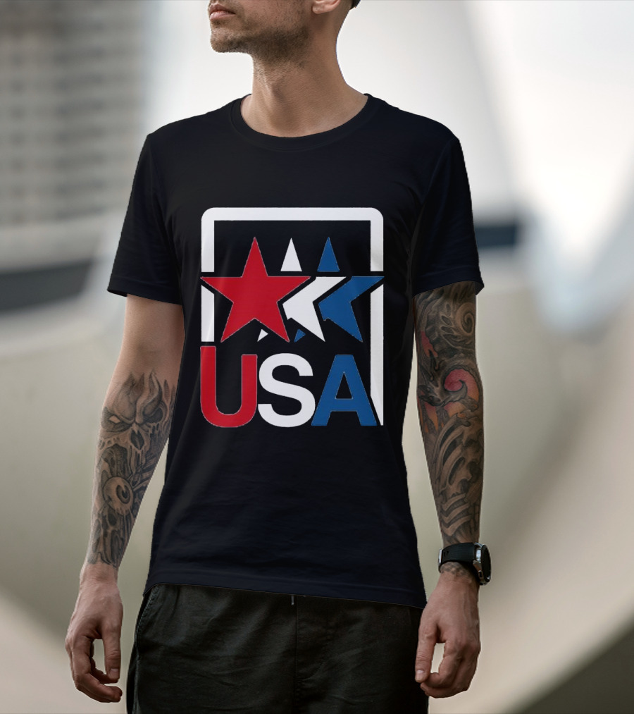 USA Stars In Motion Red White Blue T-Shirt