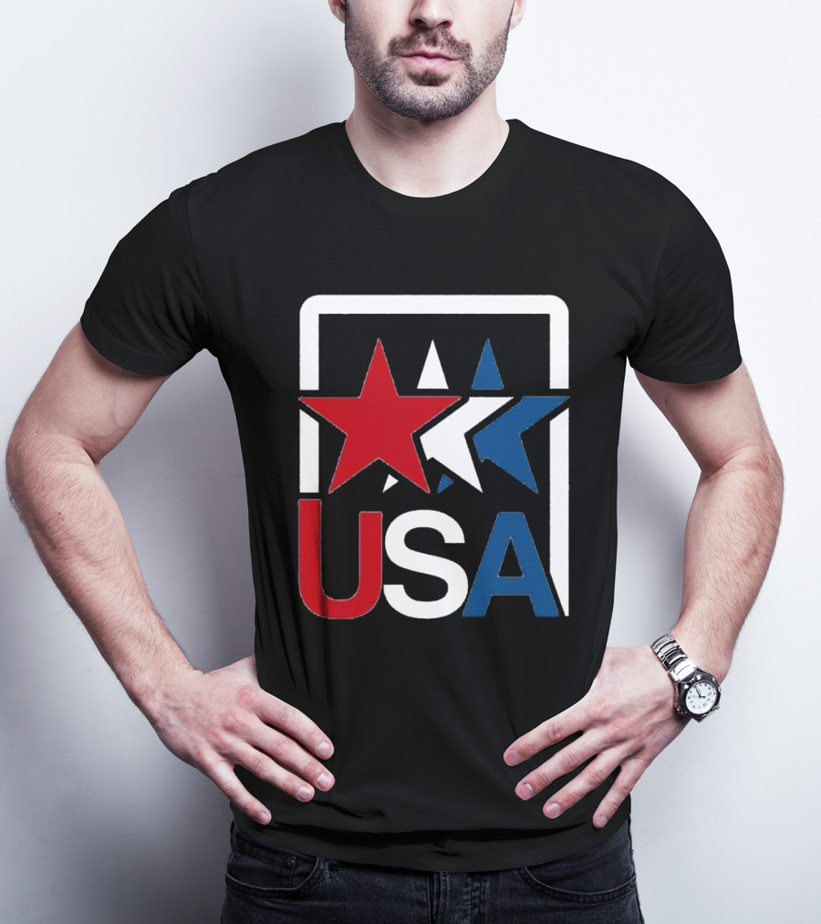 USA Stars In Motion Red White Blue T-Shirt