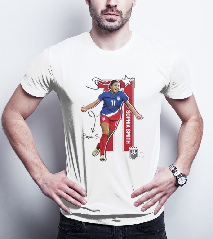 Sophia Smith USWNT 11 Signature T-Shirt