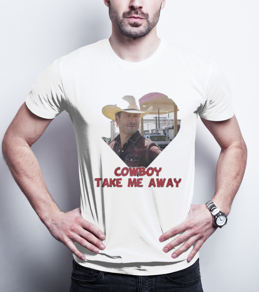Cowboy Take Me Away Glen Powell T-Shirt