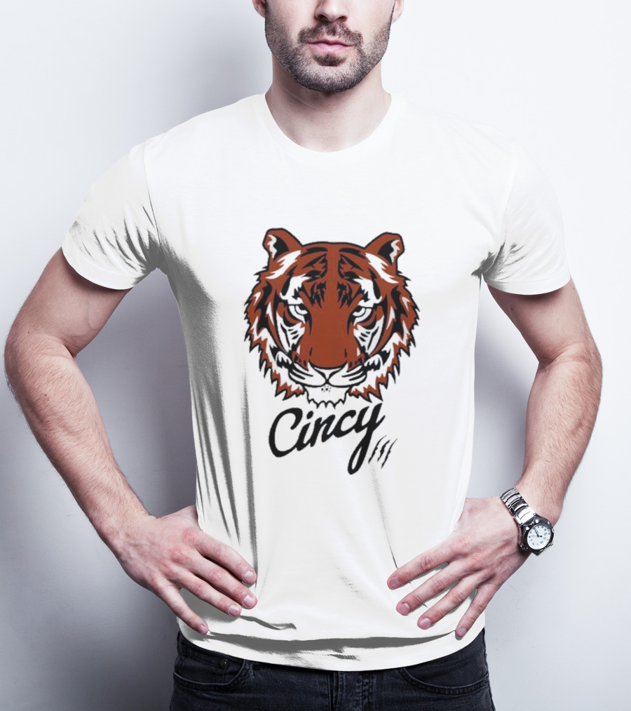 Cincy Tiger Head T-Shirt