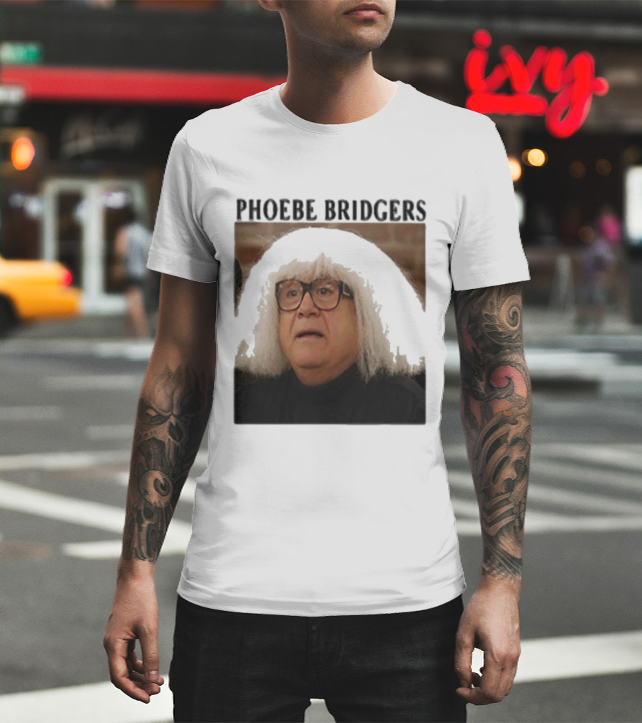 Phoebe Bridgers Meme Parody Featuring Iconic Character With Wig And Glasses T-Shirt