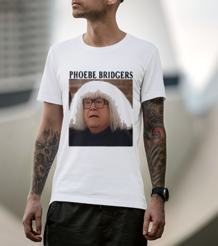 Phoebe Bridgers Meme Parody Featuring Iconic Character With Wig And Glasses T-Shirt