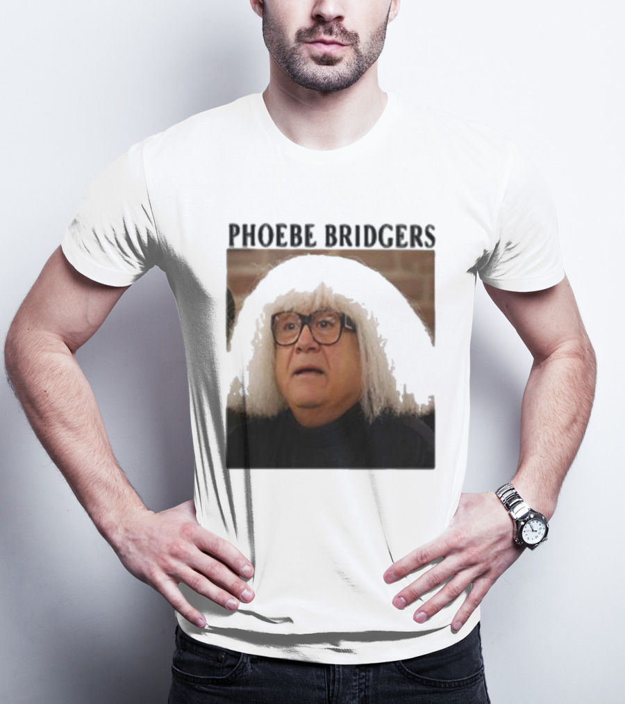 Phoebe Bridgers Meme Parody Featuring Iconic Character With Wig And Glasses T-Shirt