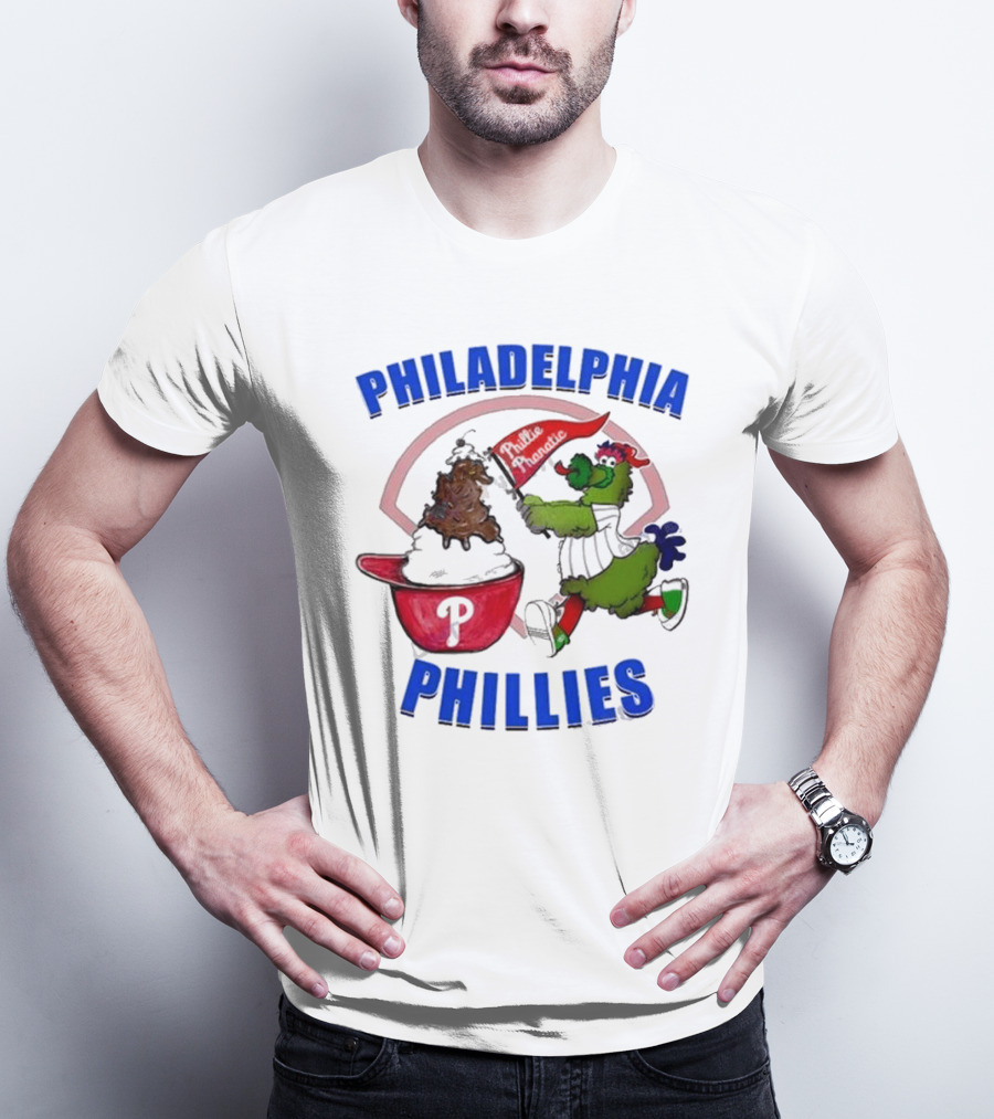 Philadelphia Phillies Phanatic Ice Cream Ring The Bell T-Shirt