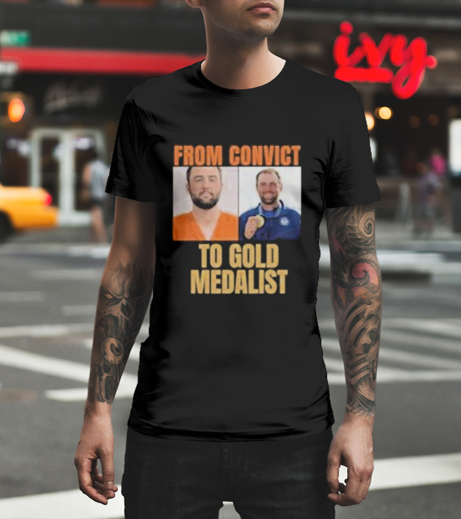 From Convict To Gold Medalist: Scottie Scheffler Transformation T-Shirt
