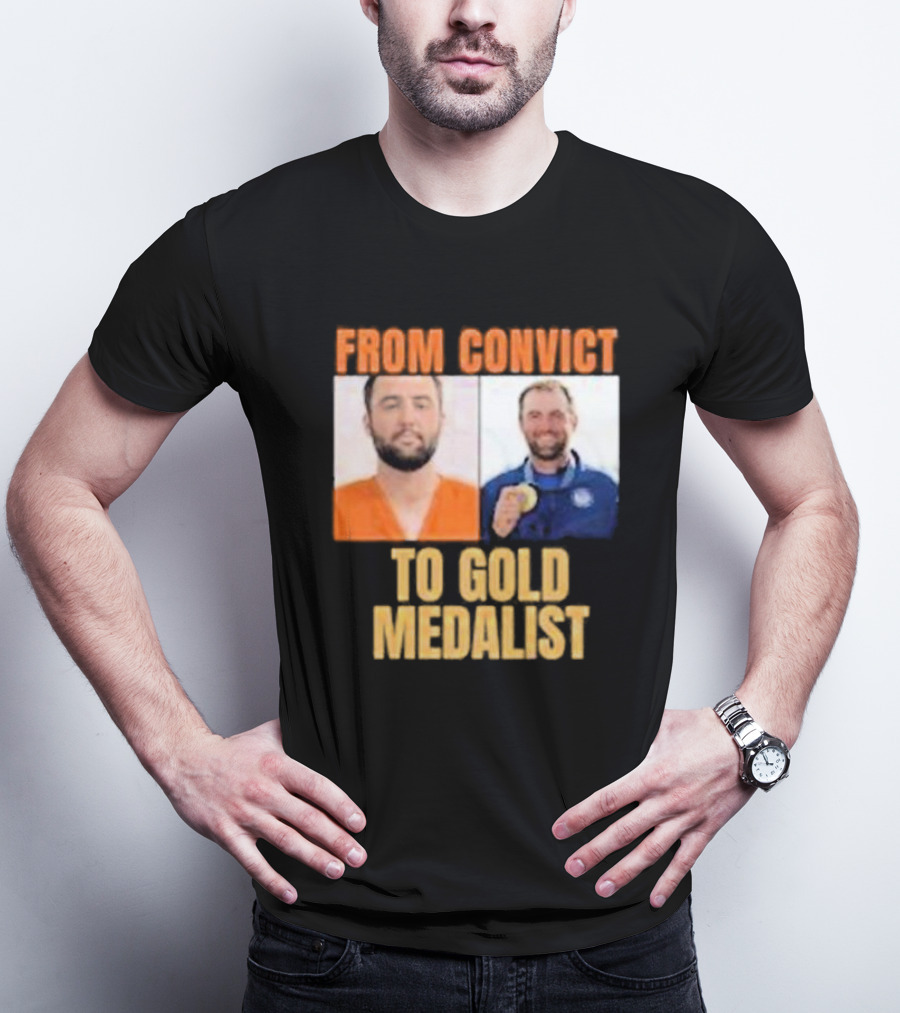 From Convict To Gold Medalist: Scottie Scheffler Transformation T-Shirt