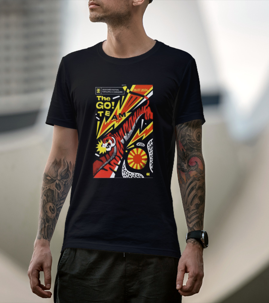 The Go Team Live At Deer Shed Festival Topcliffe Yorkshire July 28 T-Shirt