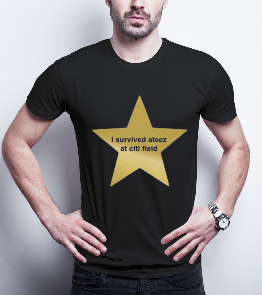 I Survived Ateez At Citi Field Star Fan Experience Event T-Shirt