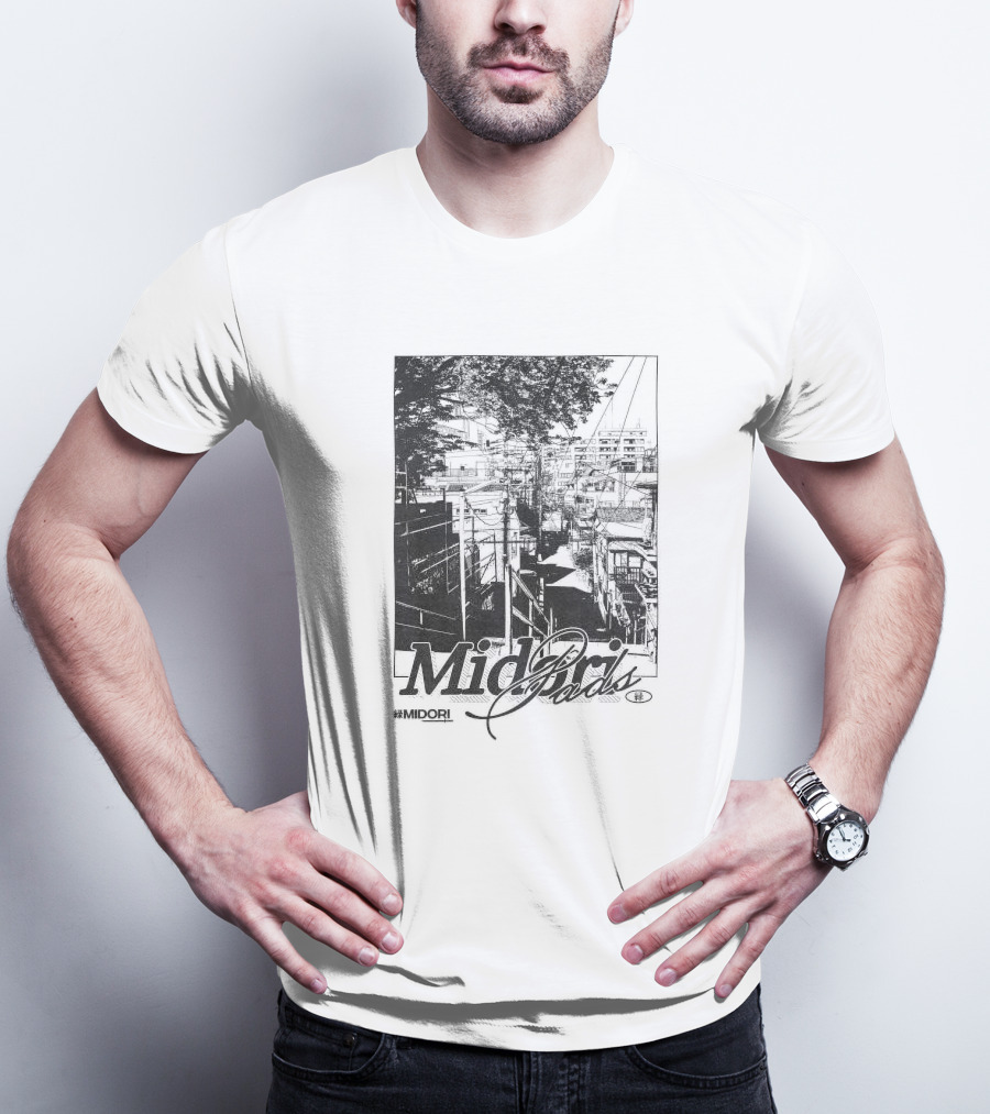 Midori Pads Midori Japan City Street Scene Urban Landscape T-Shirt