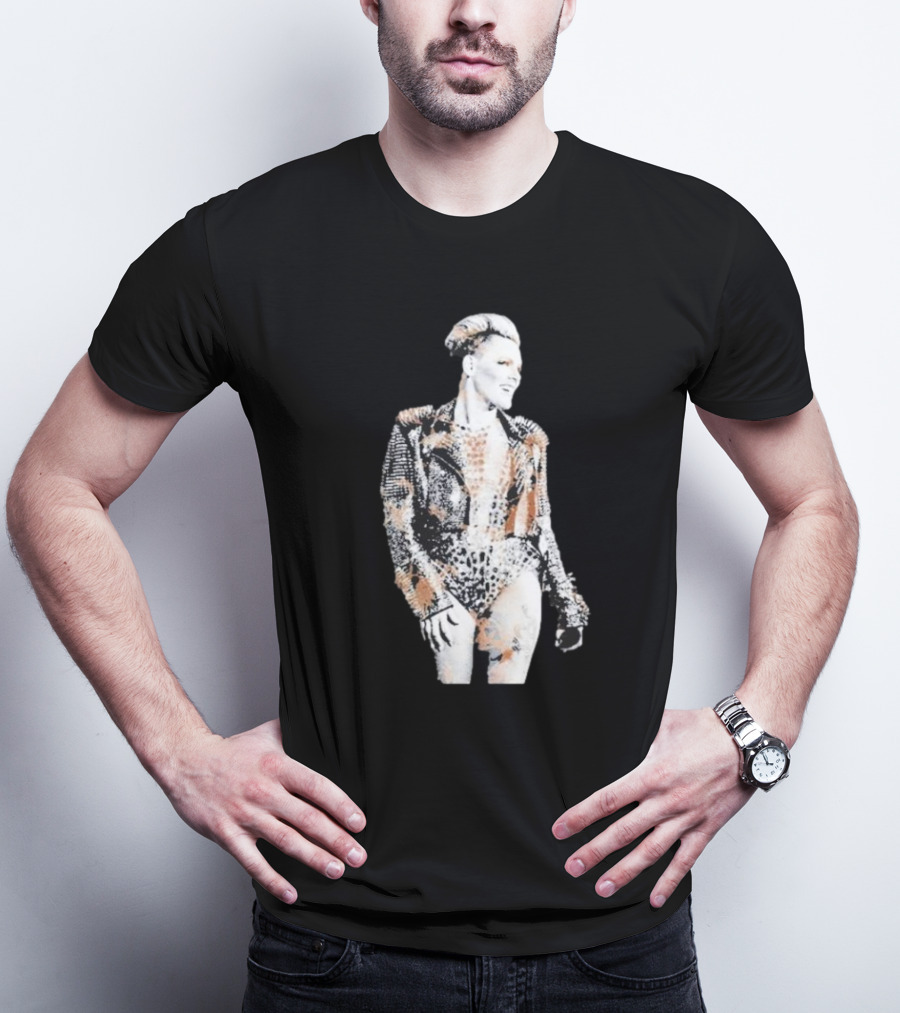 Pink Trustfall Bleach Rock Star Bold T-Shirt