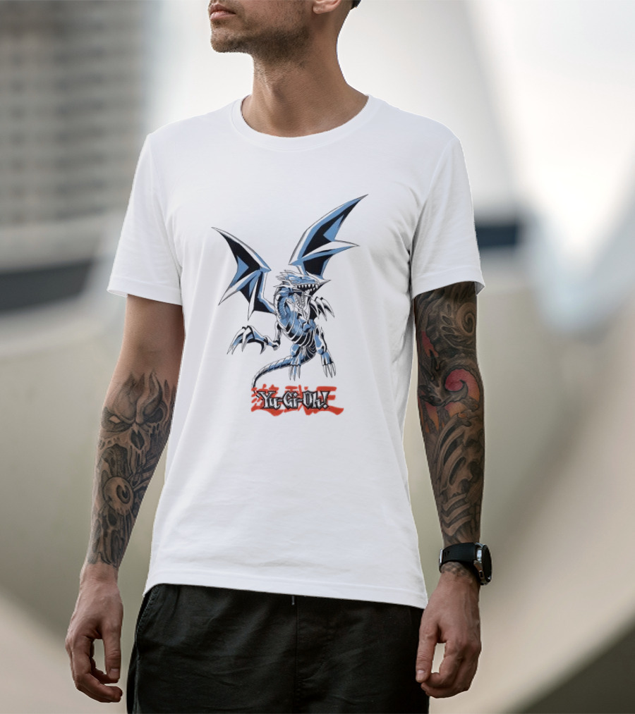 TB 2623 Yu-Gi-Oh Blue Eyes White Dragon Kanji T-Shirt