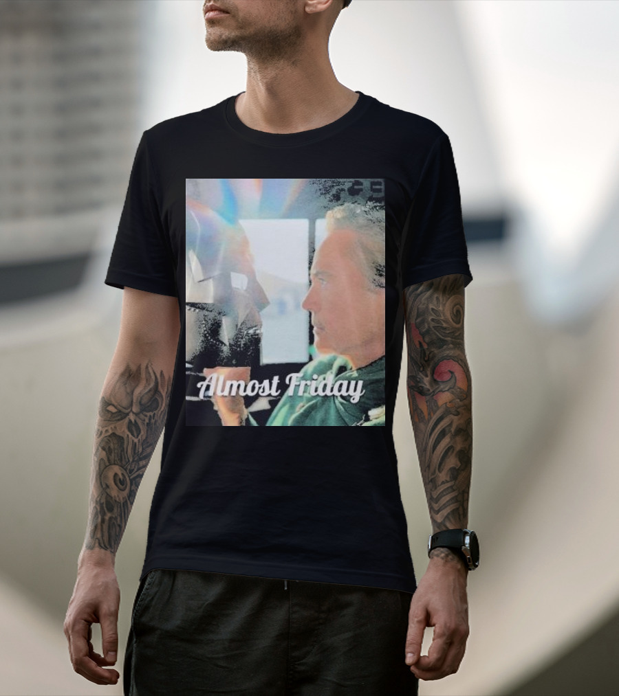 Almost Friday Downey Marvel Mask Face Off T-Shirt