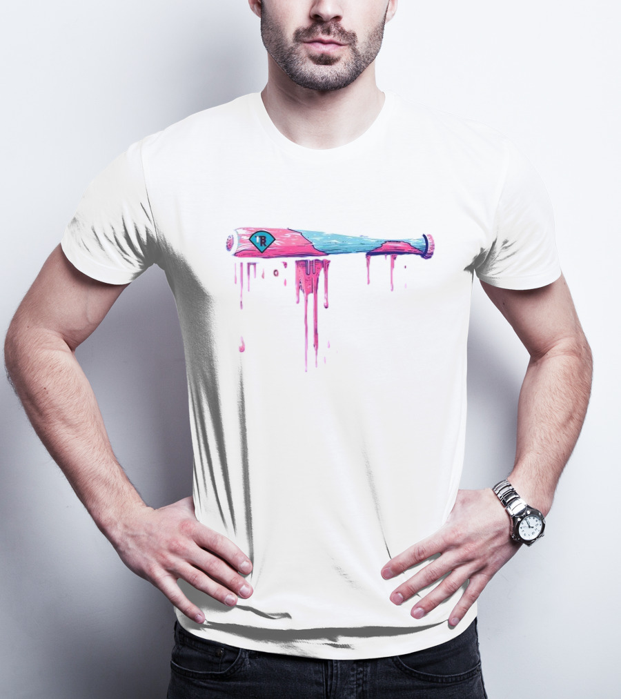 Baseball Bat TR With Sprinkles Drip T-Shirt