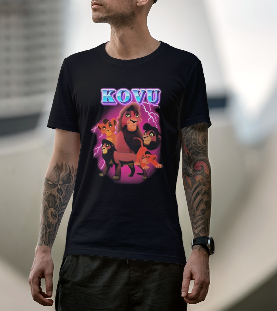 Kovu Lion King 2 Characters Purple Lightning Scene T-Shirt