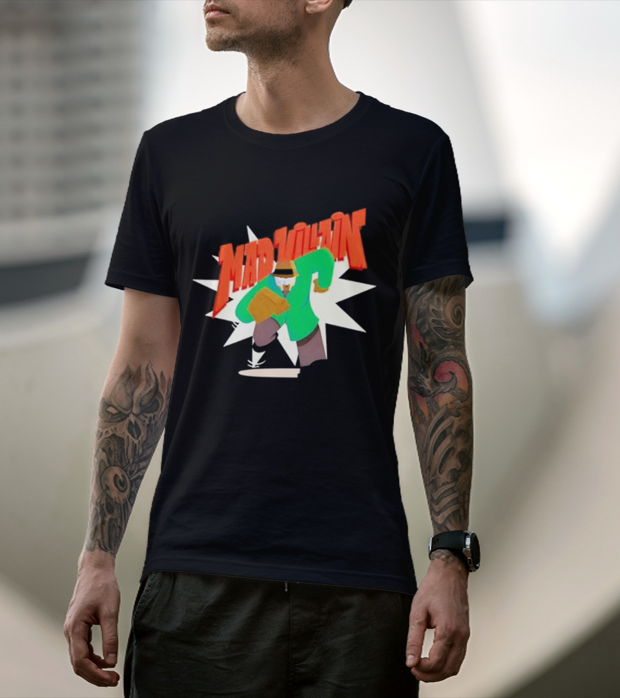 Madvillain MF Doom Cartoon Style Retro Villain Action T-Shirt