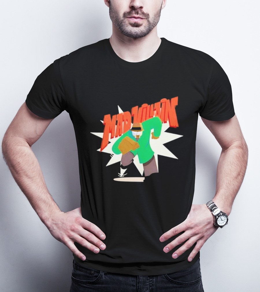 Madvillain MF Doom Cartoon Style Retro Villain Action T-Shirt