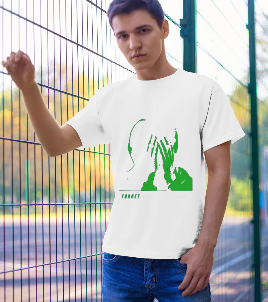 The Twilight Sad Forget The Night Ahead Green Silhouette With White Eyes T-Shirt