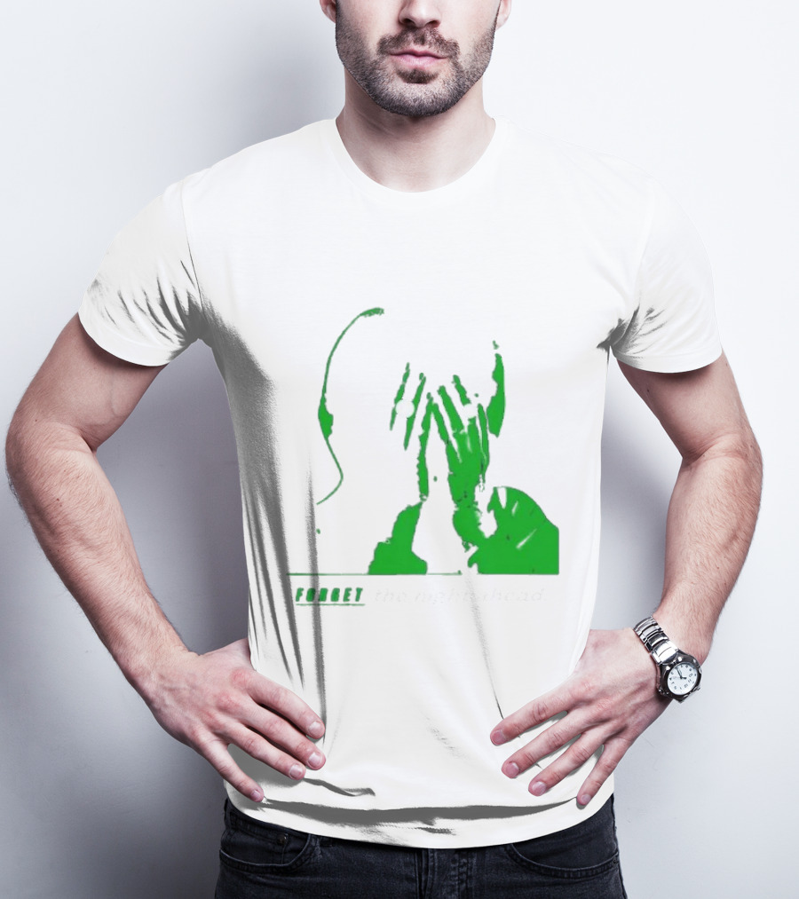 The Twilight Sad Forget The Night Ahead Green Silhouette With White Eyes T-Shirt