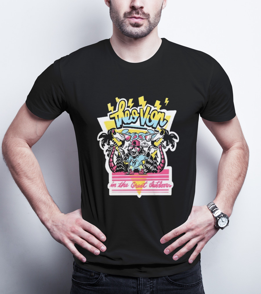 Theo Von In The Great Outdoors With Fun Wilderness Vibes T-Shirt