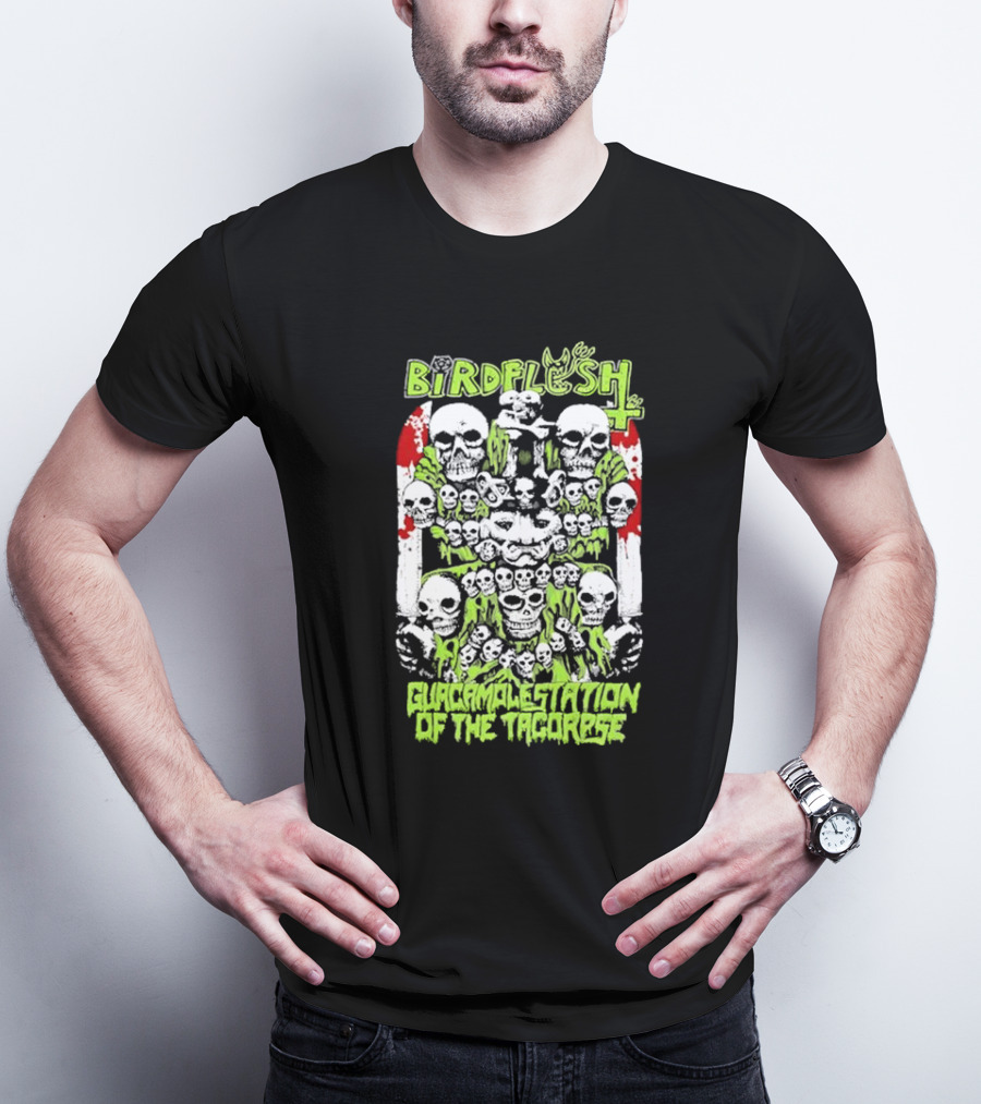 Birdflesh Guacamole Station Of The Tacobræse T-Shirt