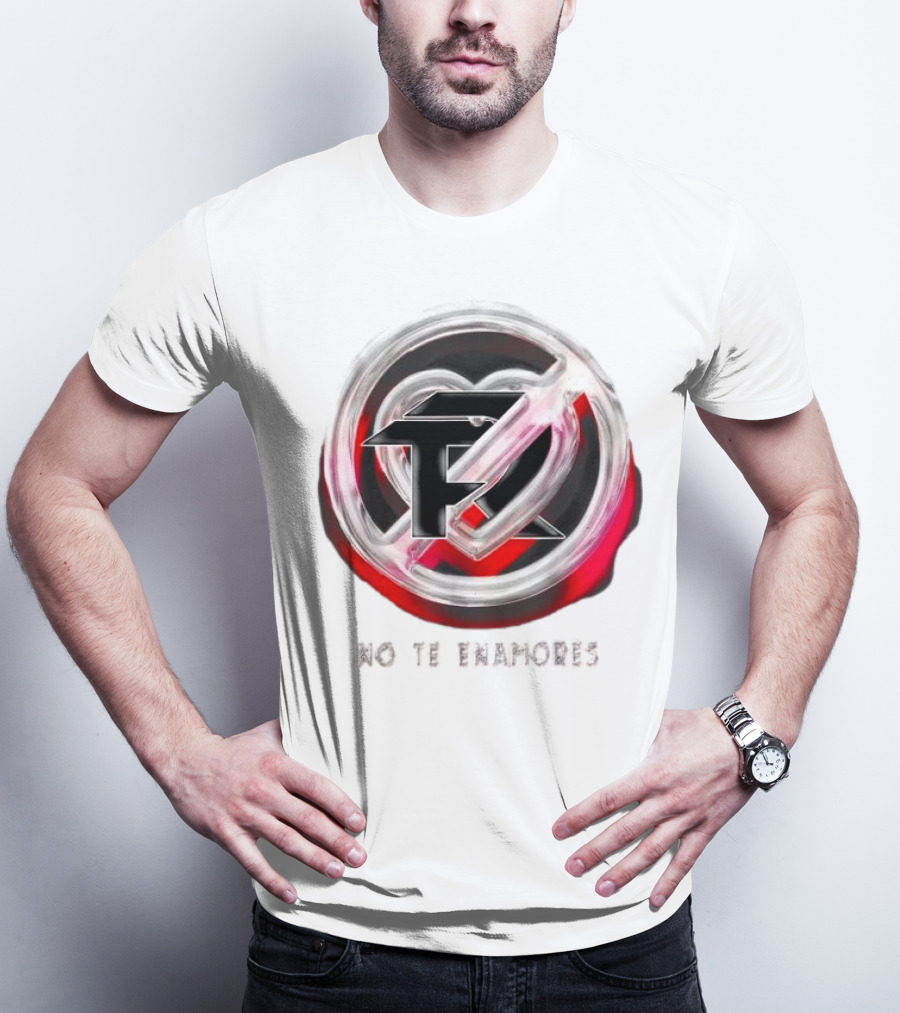 No Te Enamores Fuerza Logo Heart T-Shirt