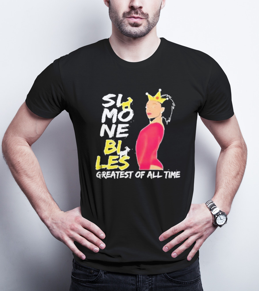 Simone Biles Greatest Of All Time Crowned Gymnast T-Shirt