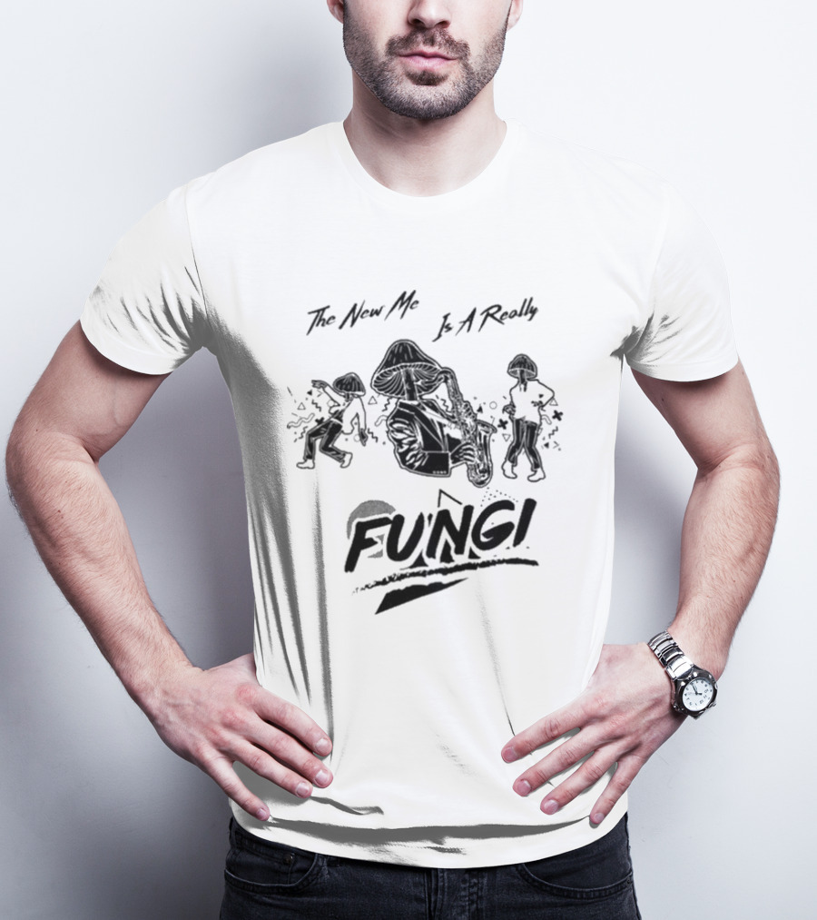 The New Me Is A Really Fungi Dancing Mushroom Characters T-Shirt