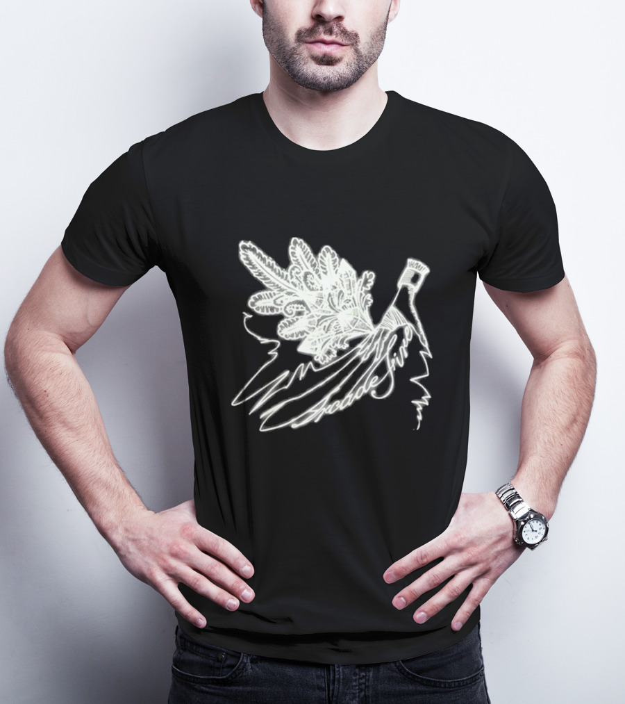 Arcade Fire Black Funeral Glow In The Dark Branch Design 20 Shows T-Shirt
