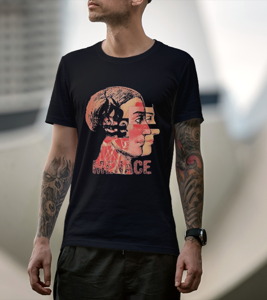 Menace Hot Water Music Dual Profile Head T-Shirt
