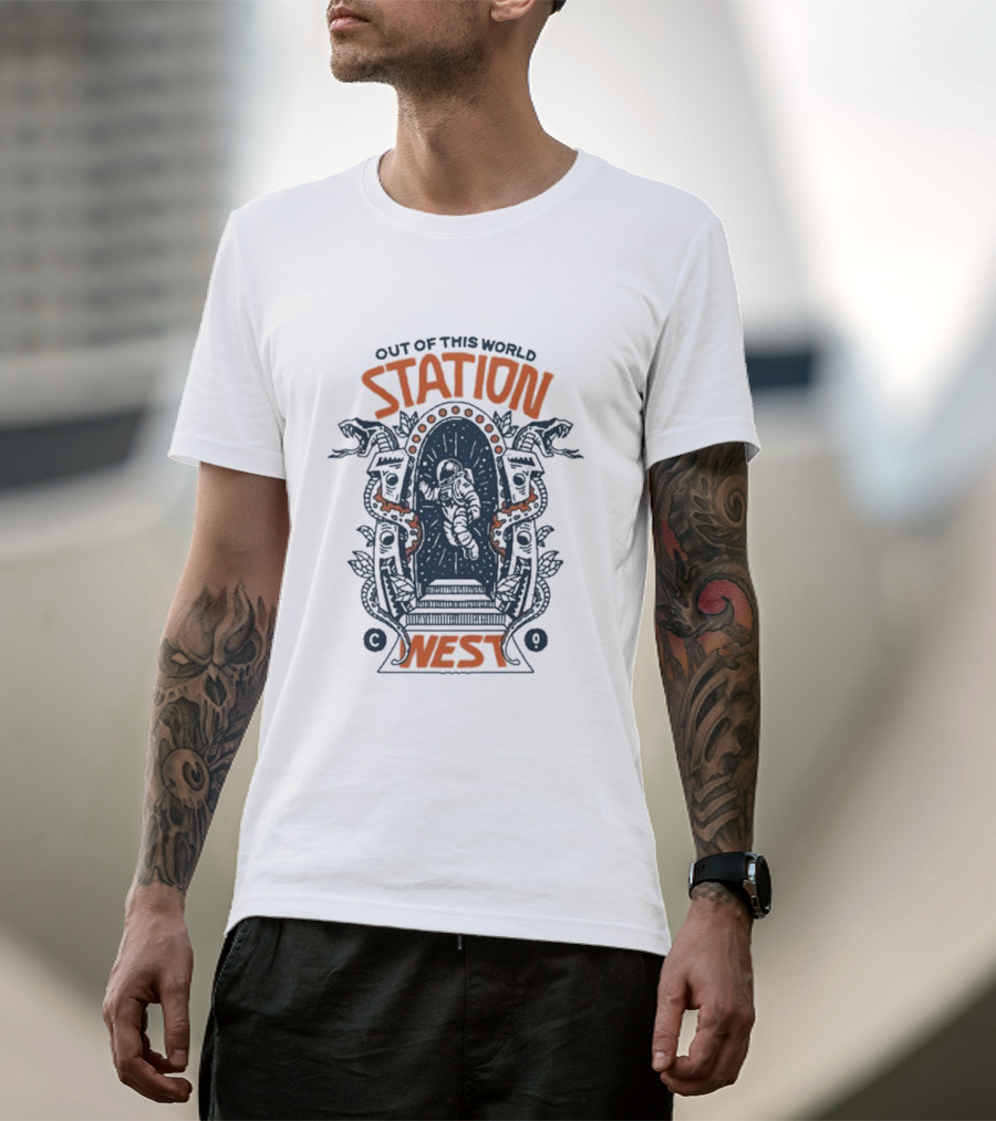 Out Of This World Station West Space Portal Adventure T-Shirt