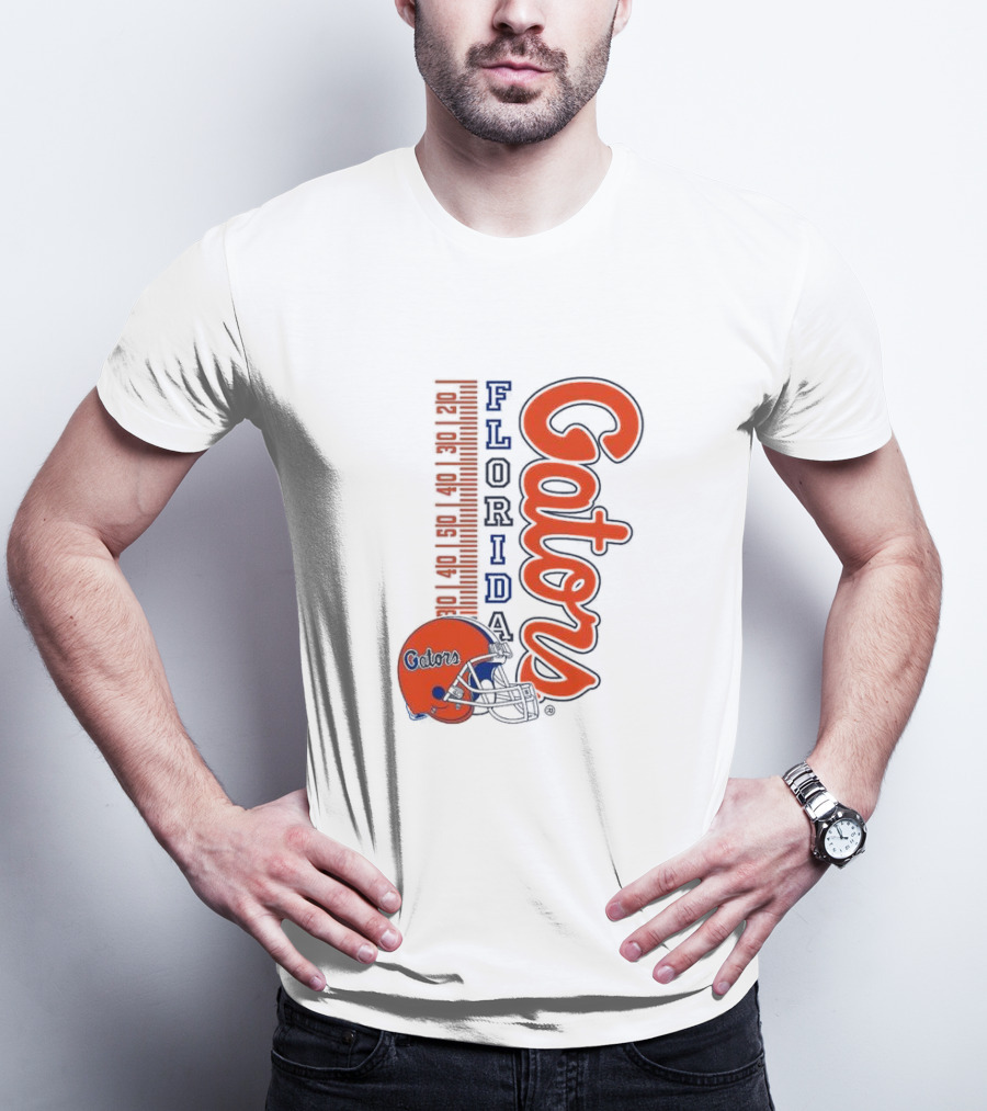 Florida Gators Football Helmet Scoreboard T-Shirt