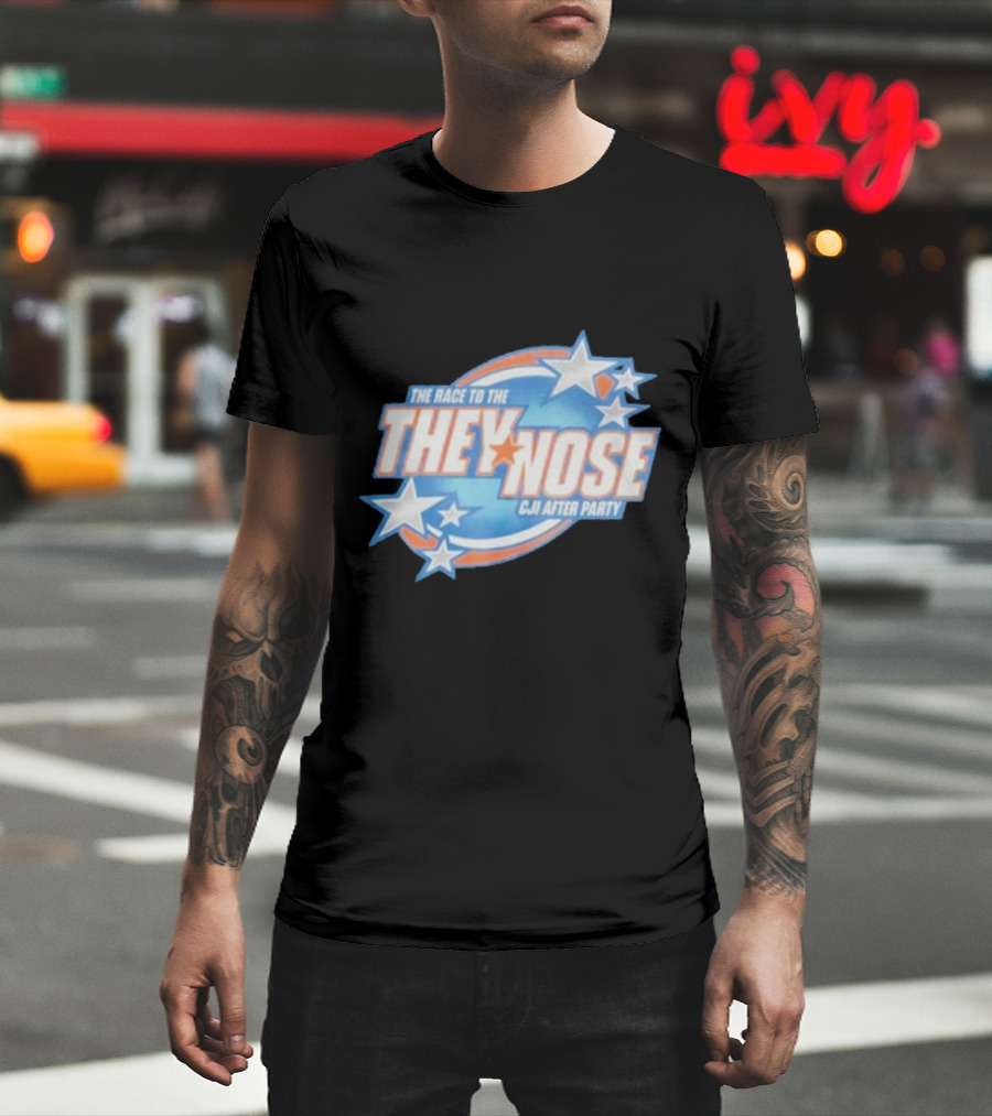 The Race To The They Nose Cji After Party Stars And Swirls T-Shirt