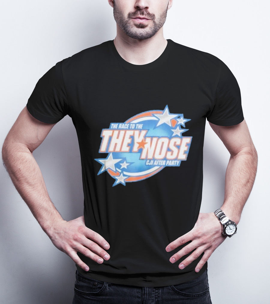 The Race To The They Nose Cji After Party Stars And Swirls T-Shirt