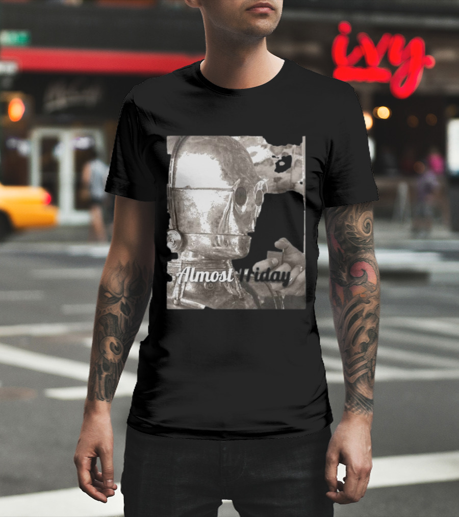 Almost Friday Star Wars C-3PO Smoking T-Shirt