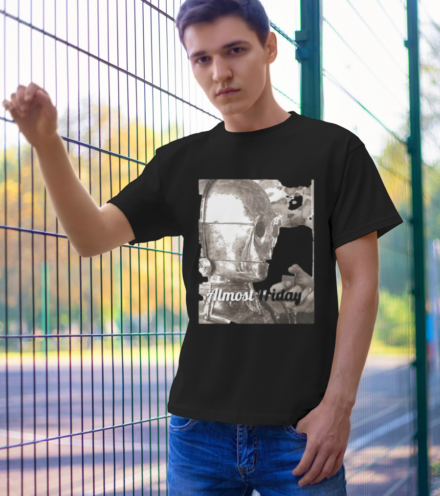 Almost Friday Star Wars C-3PO Smoking T-Shirt