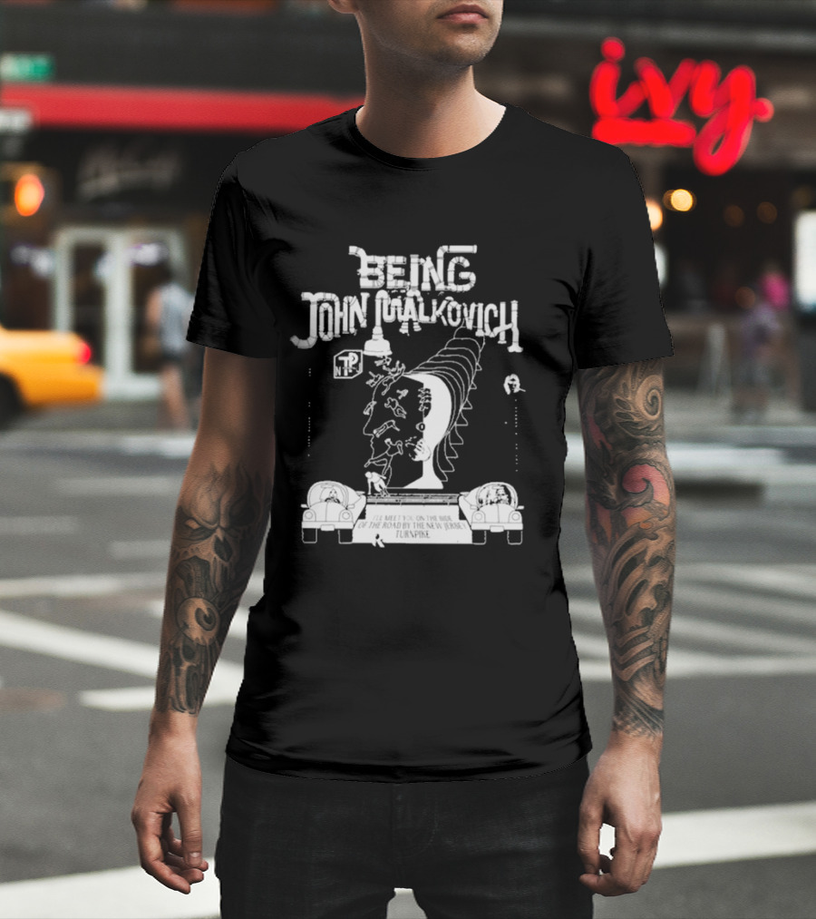 Brain Dead X Being John Malkovich New Jersey Turnpike T-Shirt