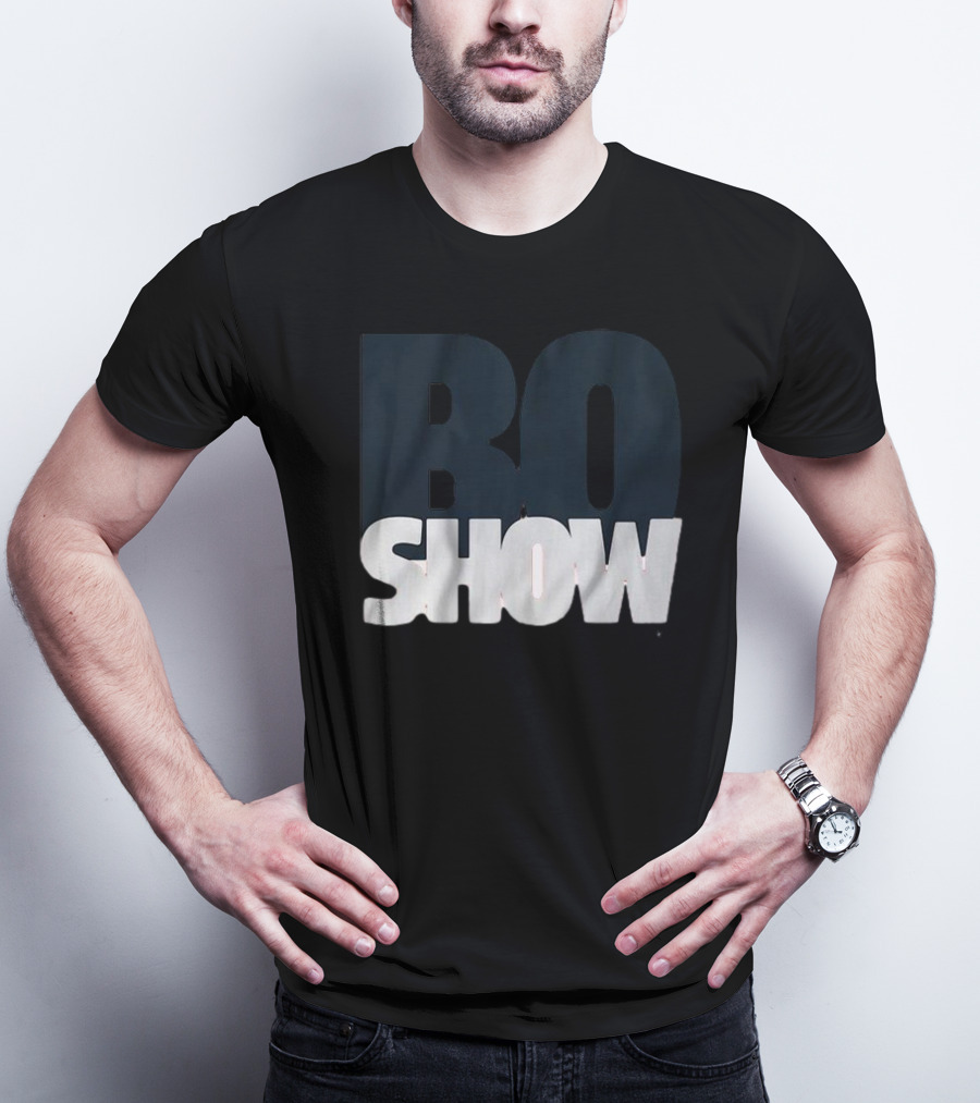 Bo Nix The Bo Show Dark Bold Minimalist Text T-Shirt