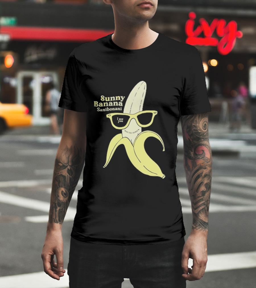 Sunny Banana Sanibonani I See You South Africa T-Shirt