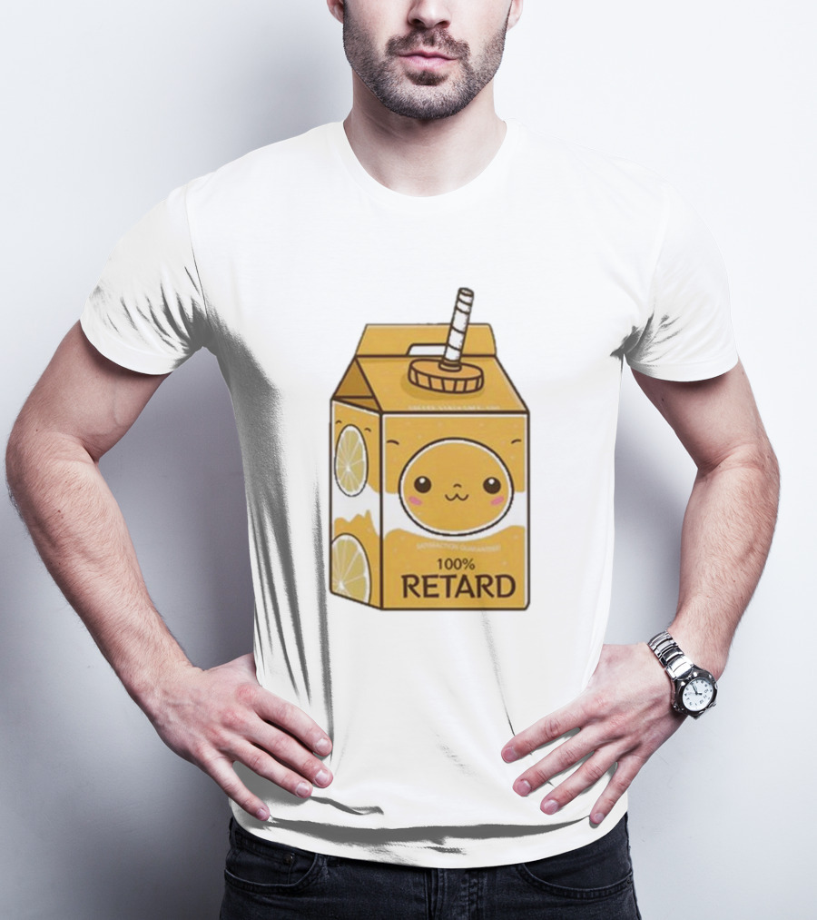 Satisfaction Guaranteed 100 Retard Lemon Juice Box Kawaii Face T-Shirt