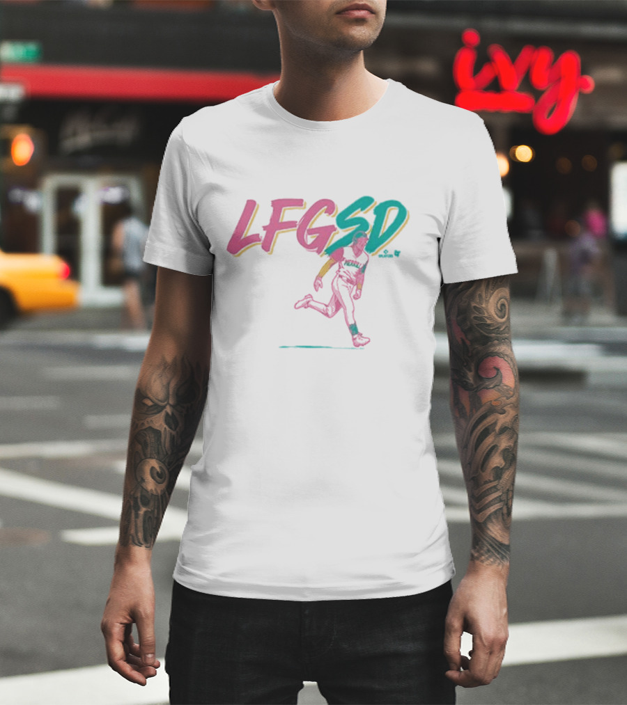 Jackson Merrill LFGSD Neon Baseball Running T-Shirt