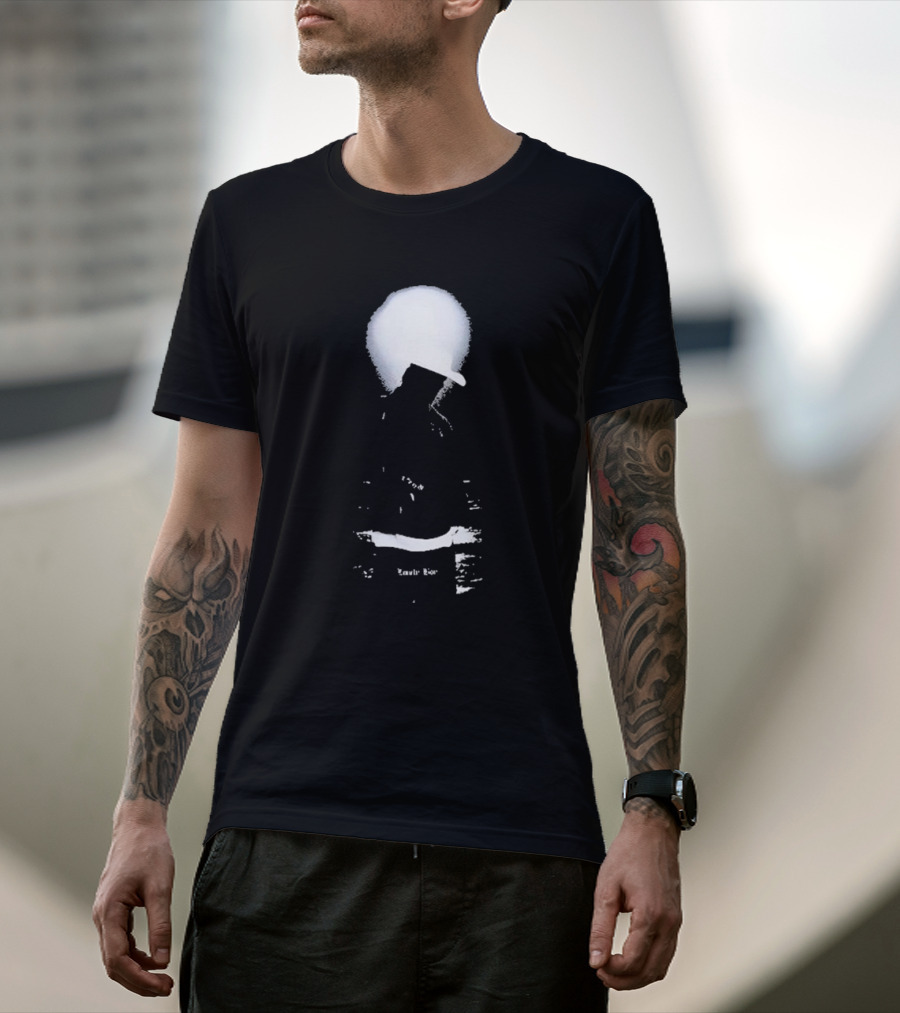 Lonely Boy Paradise Black Enigmatic Silhouette Hat Contrast T-Shirt