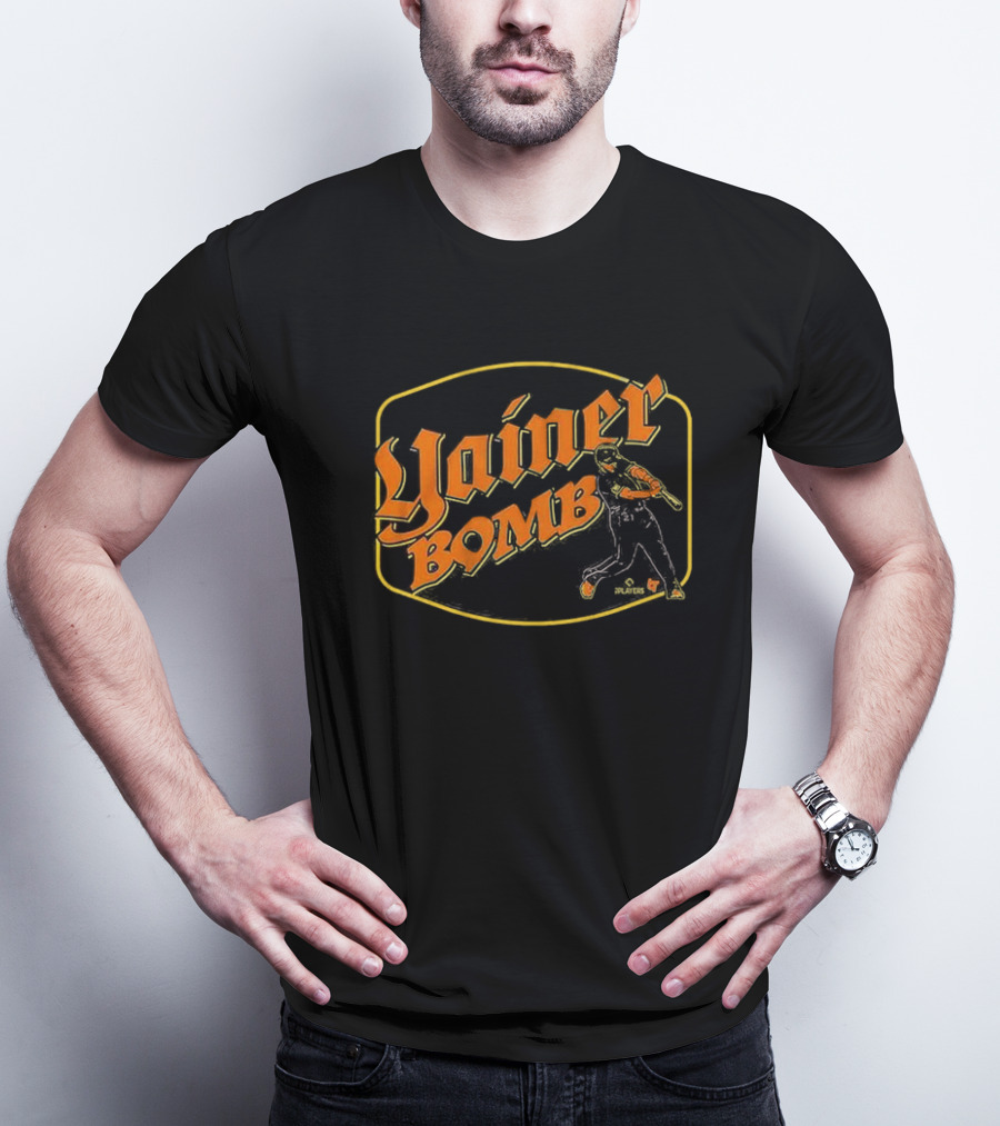 Yainer Diaz Yainer Bomb Baseball Players T-Shirt