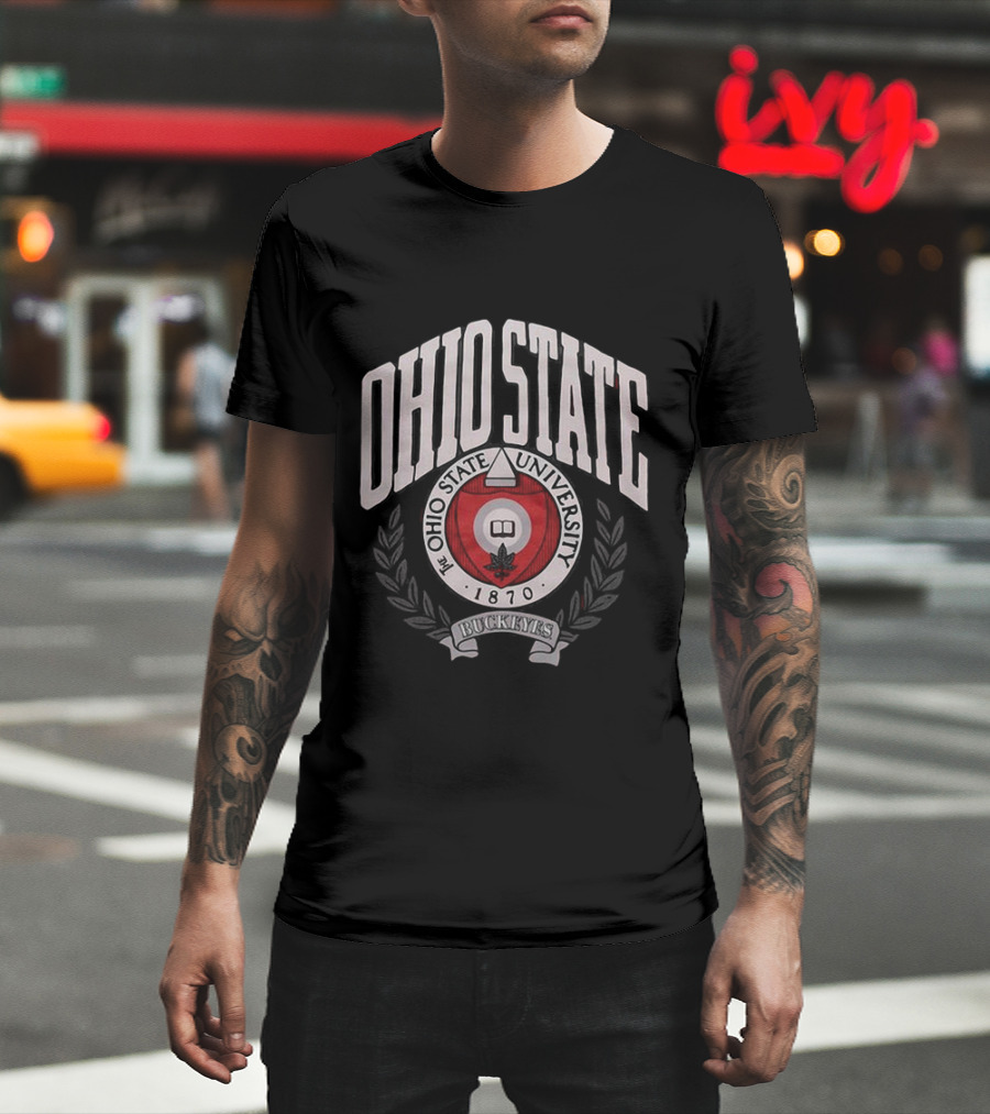 Ohio State University Buckeyes 1870 Seal Bold T-Shirt