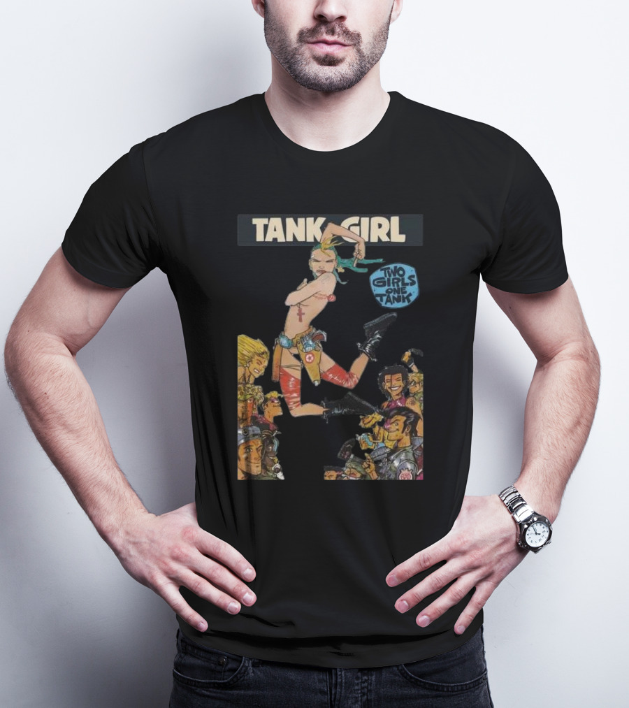 Tank Girl Two Girls One Tank Comic Art Adventure Iconic Characters T-Shirt
