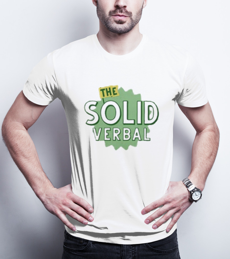 The Solid Verbal Podcast Iconic Green Burst T-Shirt